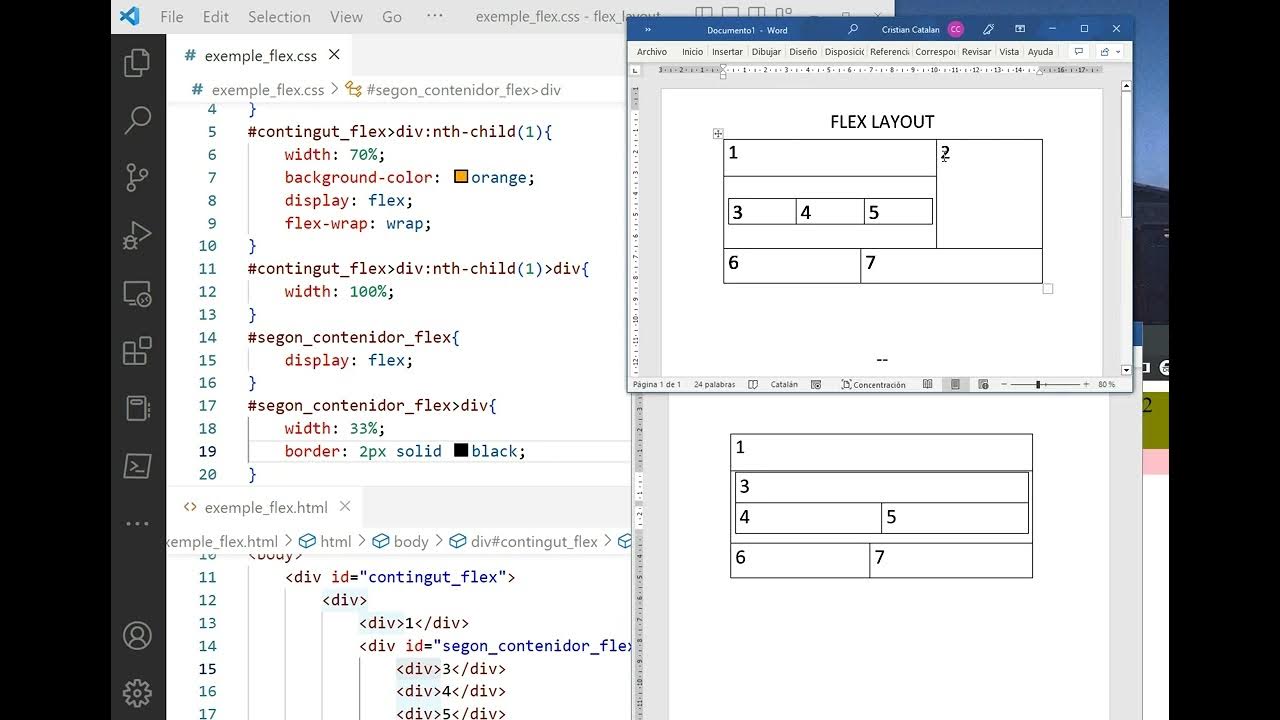 Display flex amb media queries , exemple bàsic - YouTube