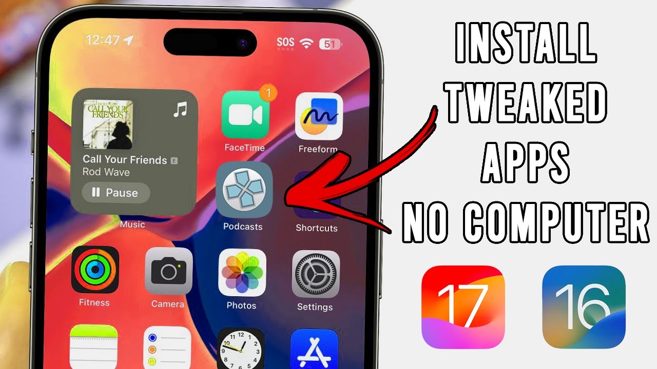 How to Get Tweaked Apps on iOS 16 -17 No Computer | Tweaked Apps on ...