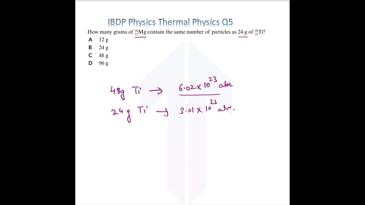 Exam Style IBDP Thermal Physics Q5 - YouTube