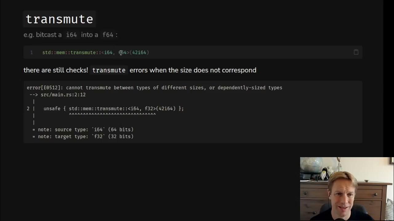 Rust 101 - 44: Undefined behaviour - YouTube