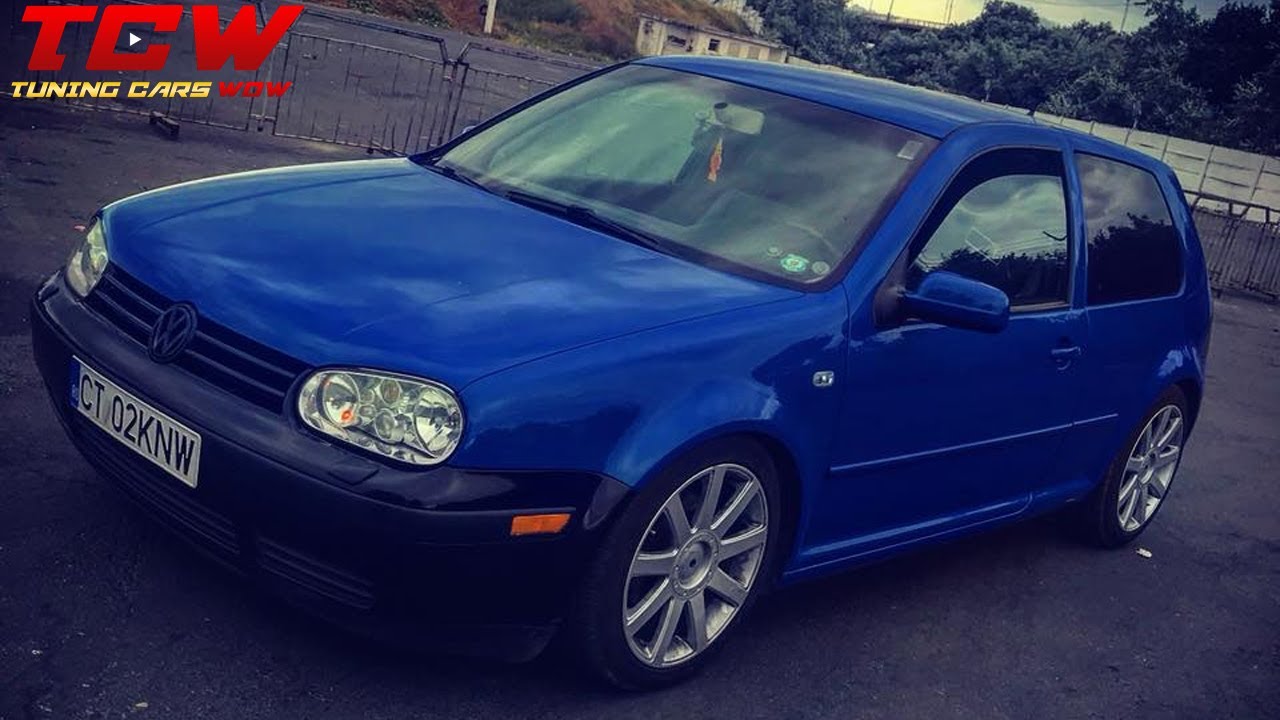 VW Golf 4 Static on Audi Rims Under Construction Build by Claudiu - YouTube