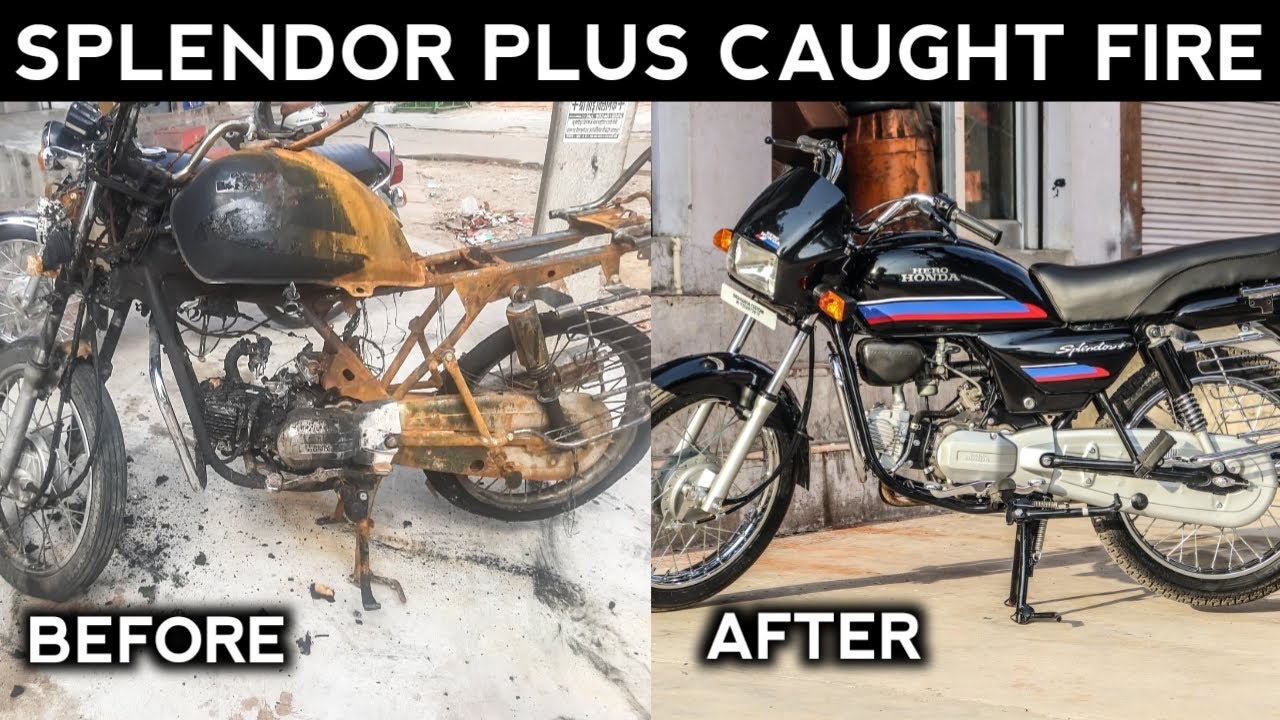 SPLENDOR CAUGHT FIRE | TOTAL LOSS | RESTORATION - YouTube