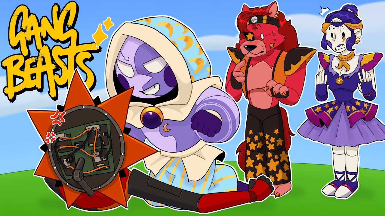 Gang Beasts - LUNAR AND ECLIPSE DUKE IT OUT ft. Lunar and Ballora - YouTube