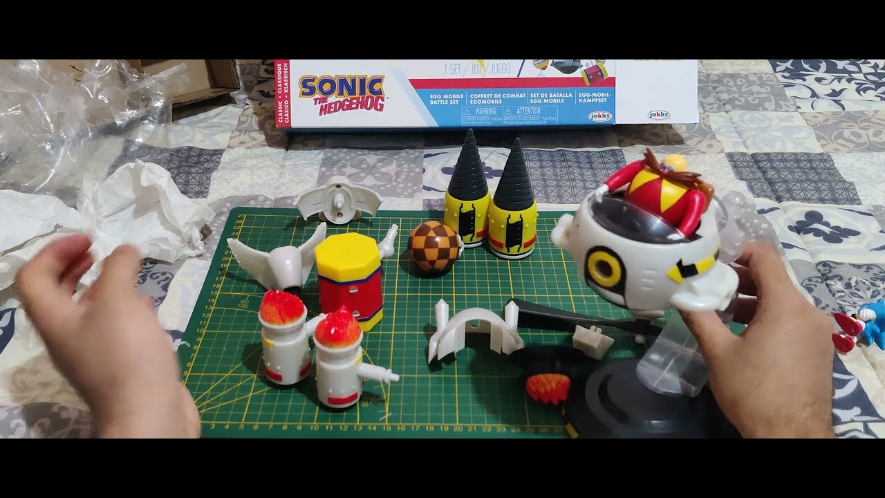 Sonic the Hedgehog Egg Mobile Battle Set unboxing and review - YouTube