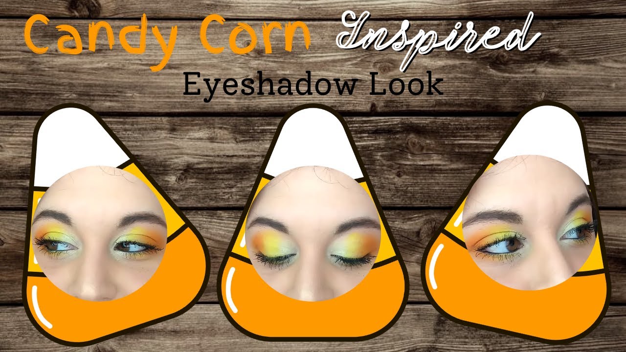 Candy Corn Inspired Eyeshadow Look! // Halloween Edition - YouTube