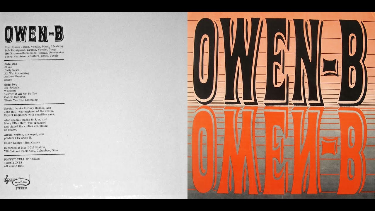 Owen B - Owen B (1970 USA, exciting hard psych rock, ) Full Album - YouTube