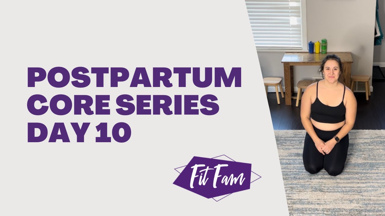Postpartum Core Series Day 10 - YouTube