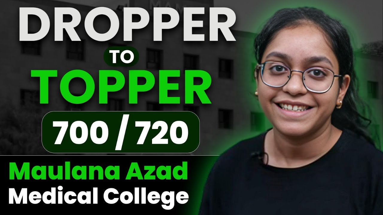 Dropper to Topper - Arushi Singhal - 700/720 in NEET 2024 - Joining MAMC!!! - YouTube