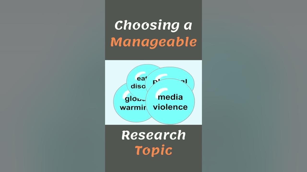 Choosing a Manageable Research Topic ! - YouTube