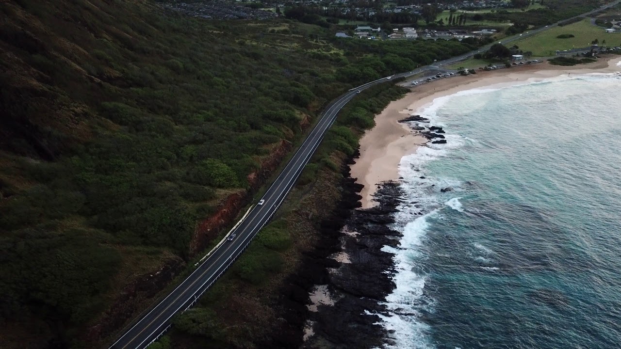 DRONE FREE STOCK FOOTAGE AERIAL OAHU OCEAN VIEW - YouTube