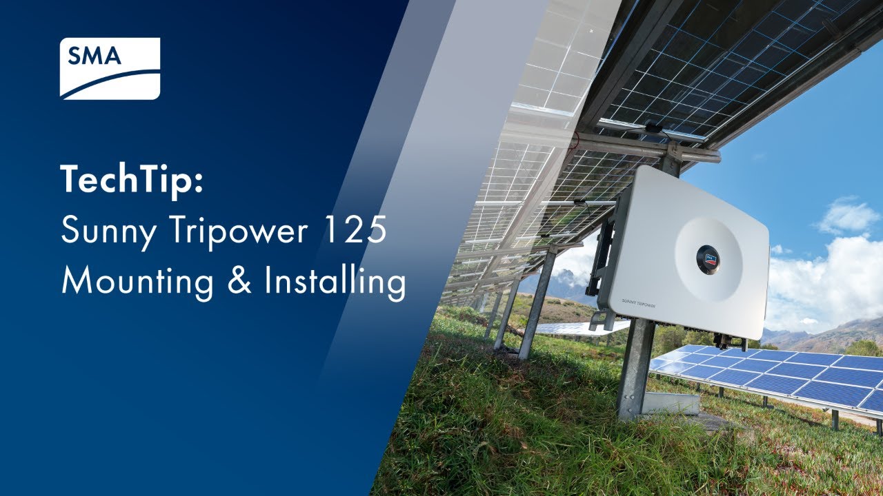 TechTip: Mounting and Installing Sunny Tripower 125 - YouTube