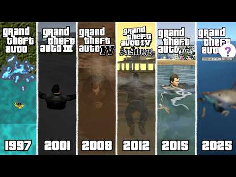 Swimming & Water Physics Evolution: ALL GTA Games (1997-2025)