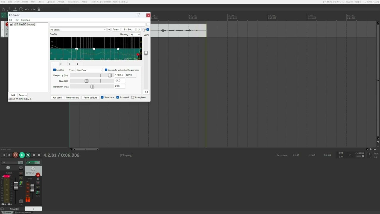 The guide to REAPER's stock equalizer ReaEQ - YouTube