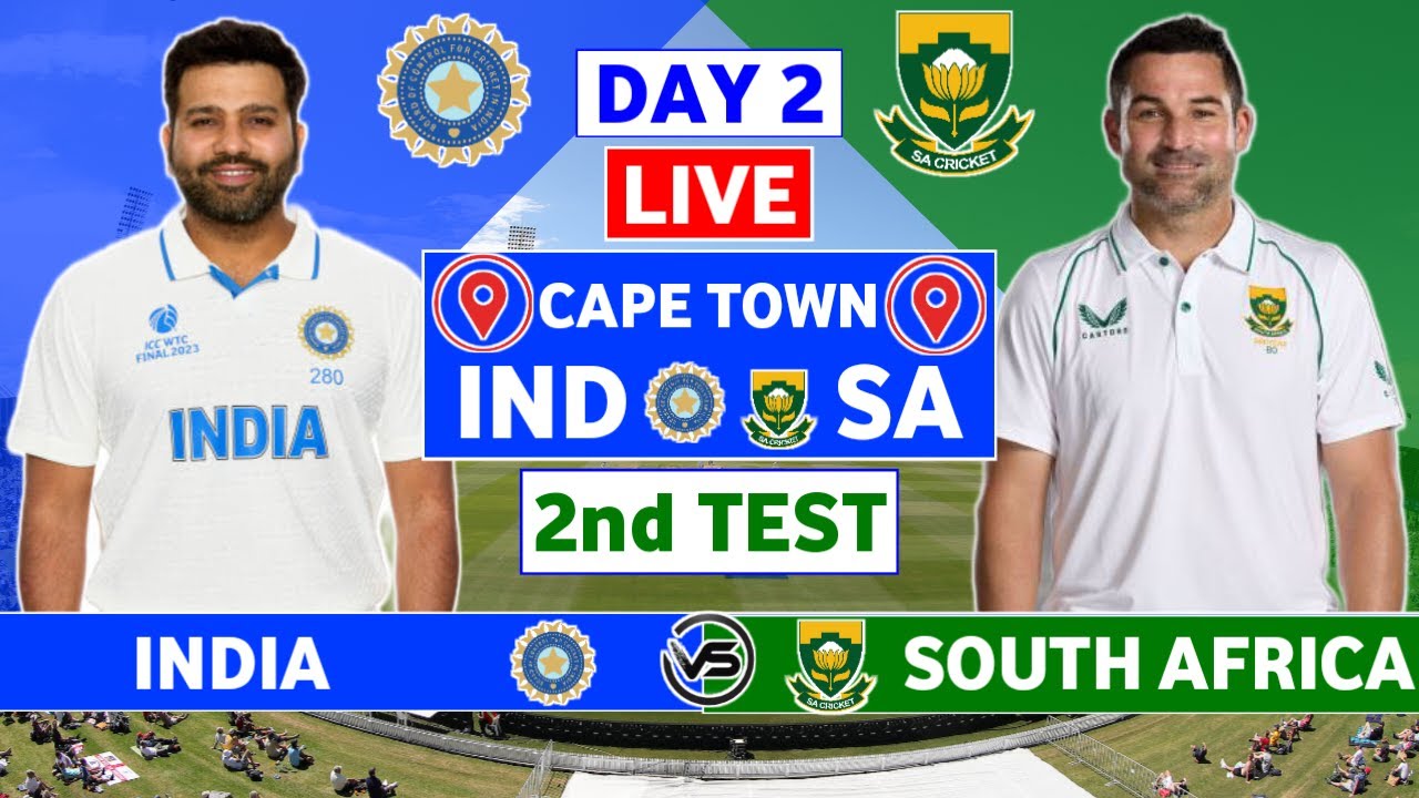 India v South Africa 2nd Test Day 2 Live Scores | IND vs SA 2nd Test ...