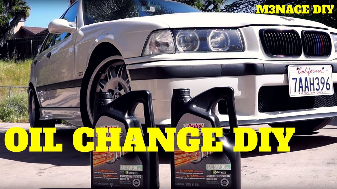 E36 Oil change DIY - YouTube
