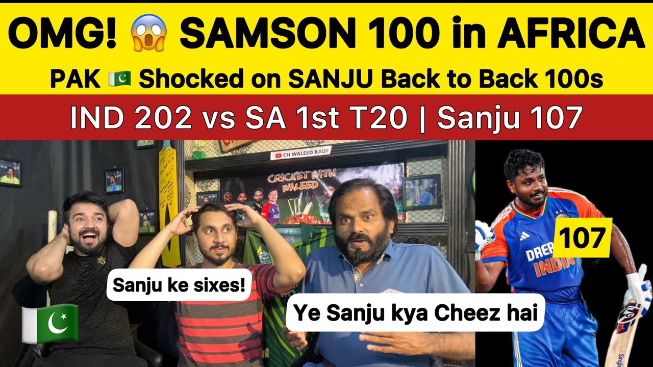 OMG 😱 Sanju Samson 100 in Africa IND 202 in 1st T20 IND vs SA Pakistan ...