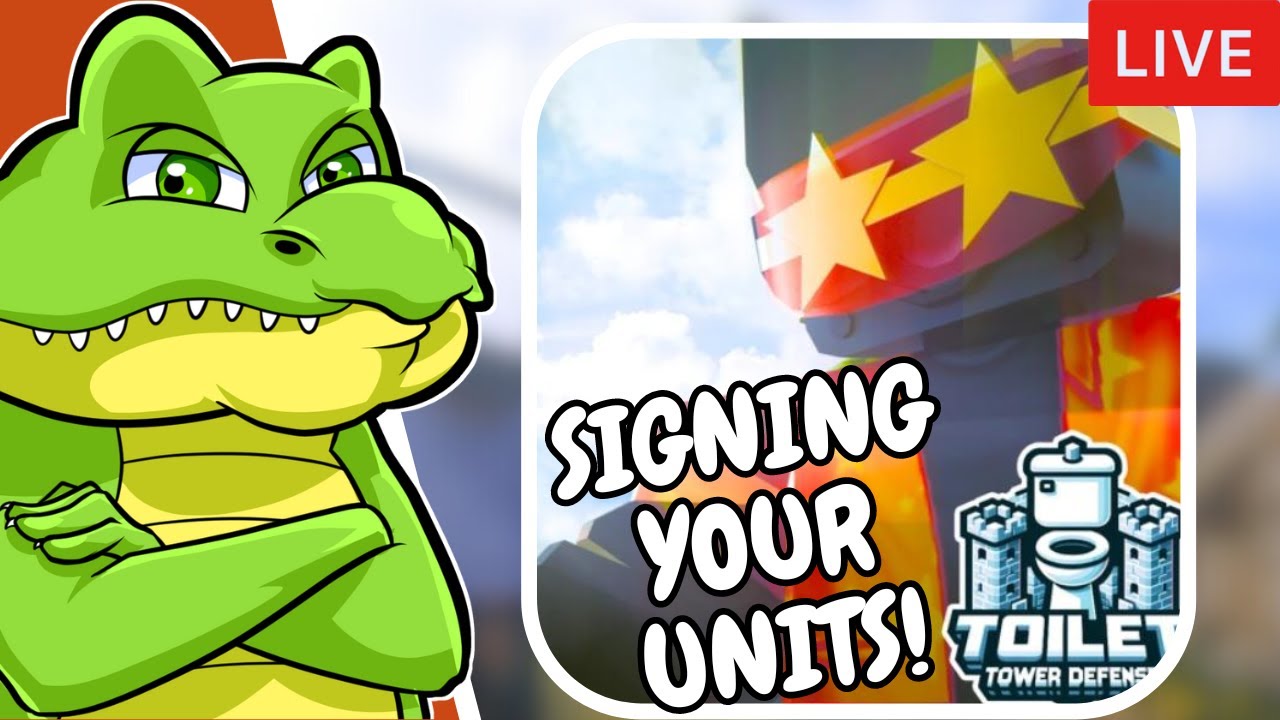 🔴LIVE | EP76! Roblox Toilet Tower Defense with viewers! SIGNING YOUR ...