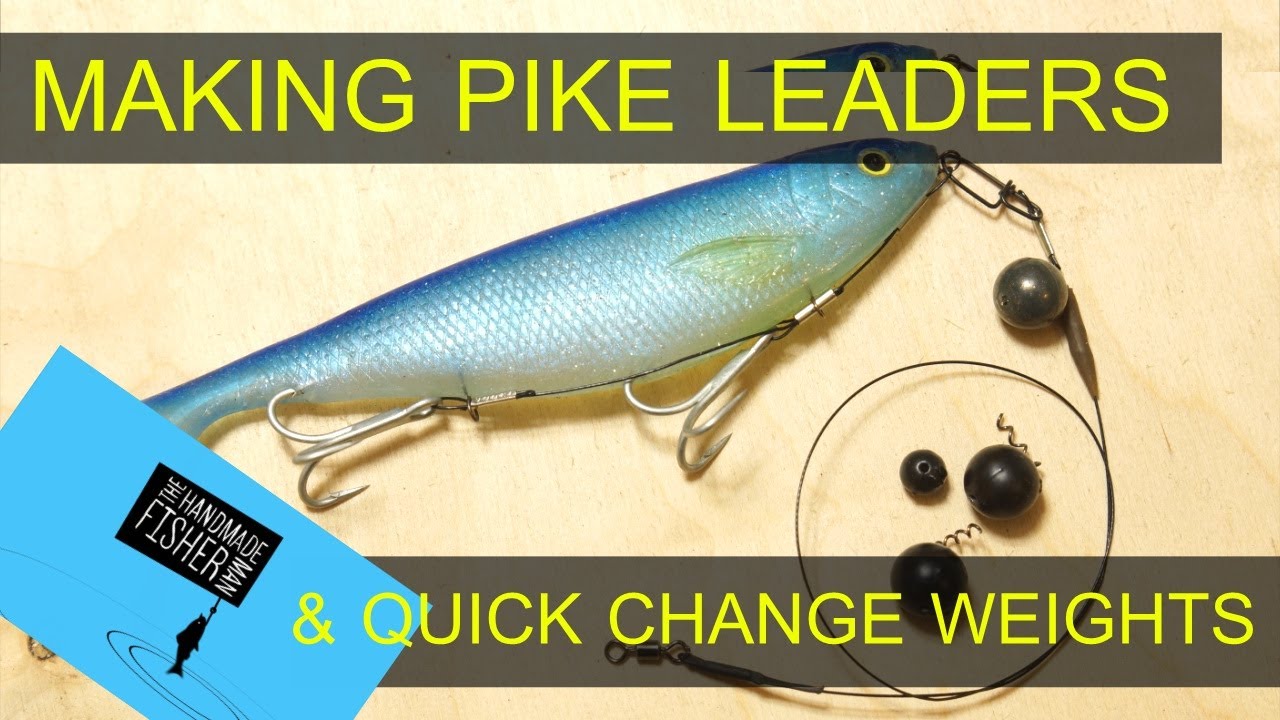 Making Pike leaders (traces) with quick change weights - YouTube