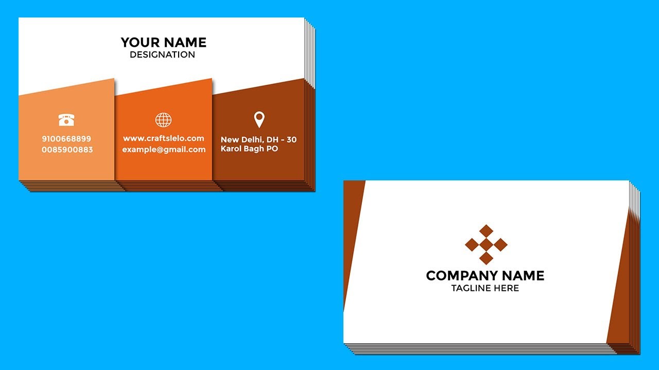 CA Visiting Card Design | CA Business Card | Chartered Accountant ...