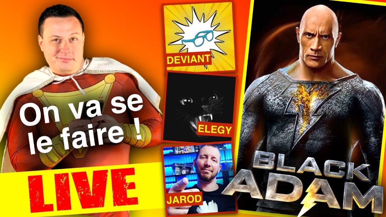BLACK ADAM - LIVE CRITIQUE AVEC @Deviant_Prod @lecoindejarod - YouTube