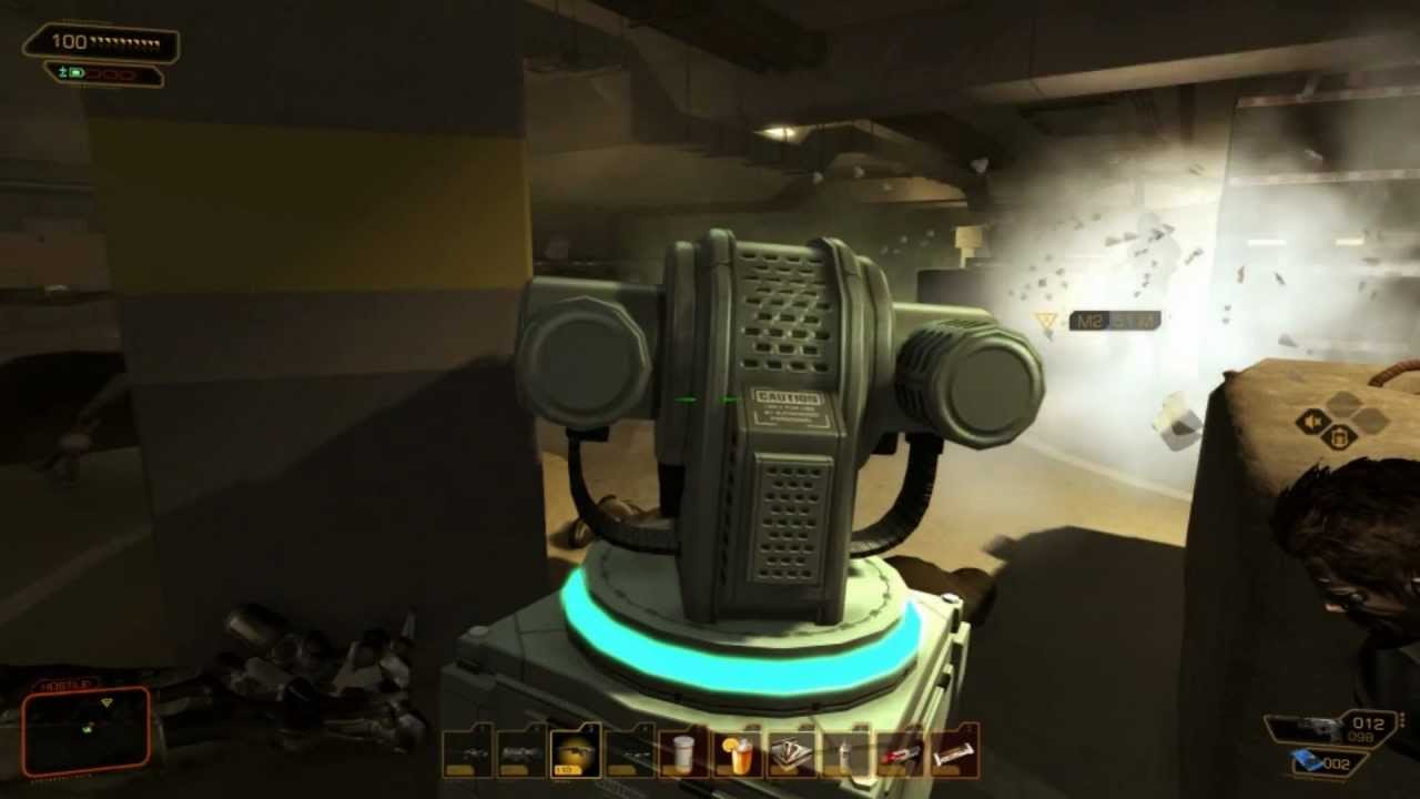 Deus Ex Human Revolution turret-hacking - YouTube