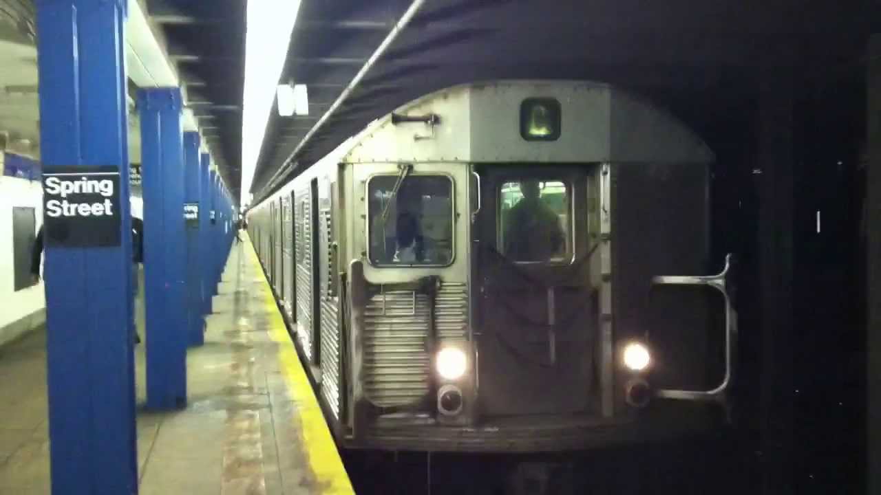 NYC Subway - C Train At Spring St - 1/23/14 - YouTube