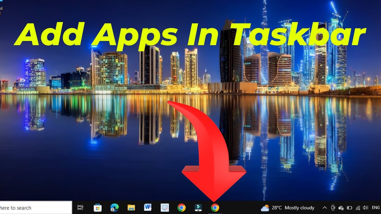App ko Taskbar me Kaise Laye | How to Add Apps in Taskbar | Taskbar ...