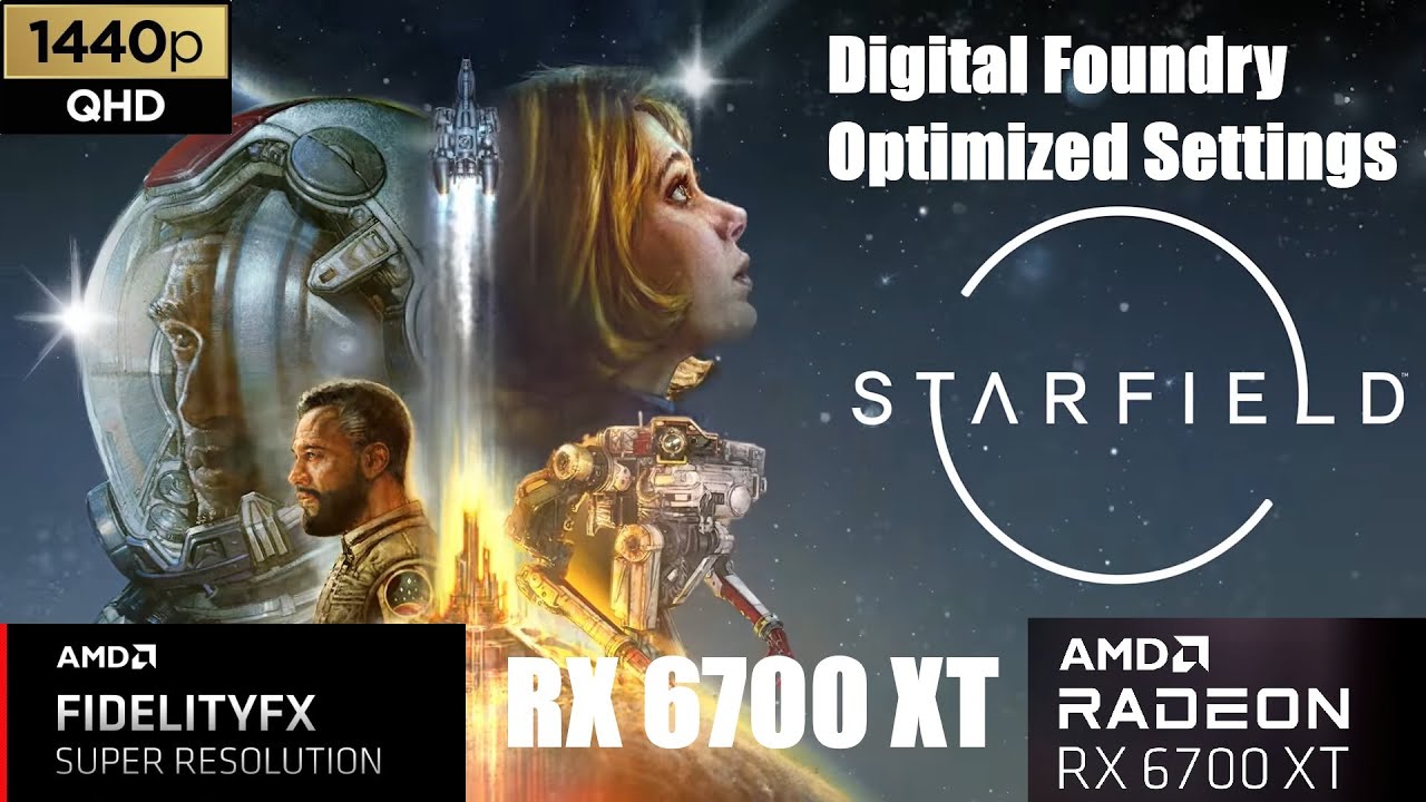 Starfield - RX 6700 XT - i5 10500 - 48GB - 1440p - Optimized Settings - FSR On/Off - YouTube