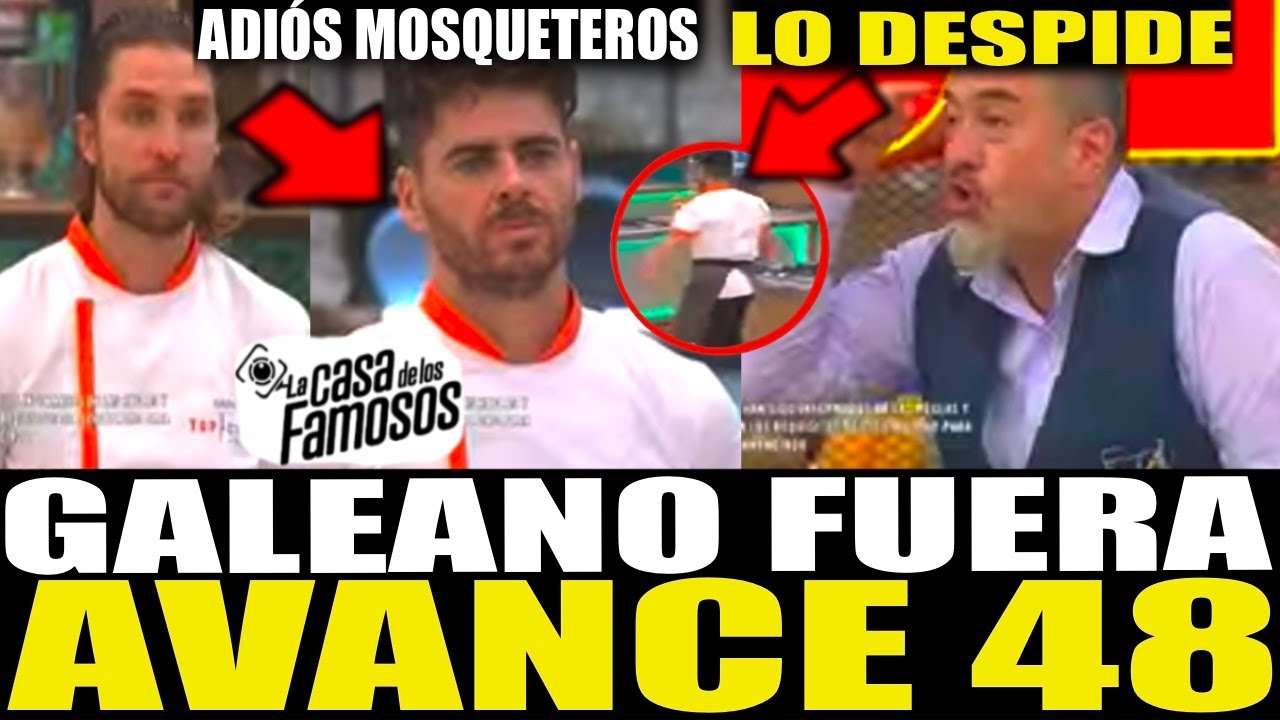 CA0TICA ELIMINACION!! TOP CHEF VIP 3 AVANCE (CAPITULO 48) CHEF TOÑO ...
