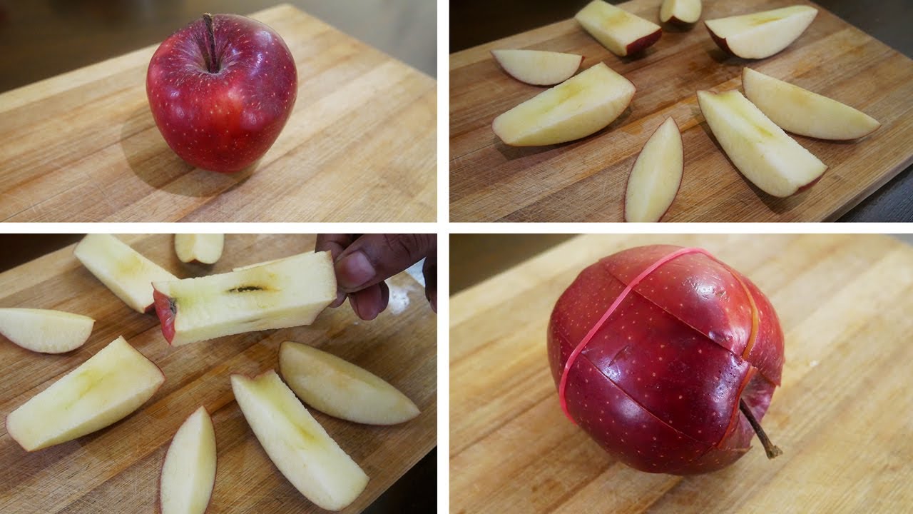 Apple Hacks | Apple Tricks |Cut your apple 5 times faster | STAY FRESH ...