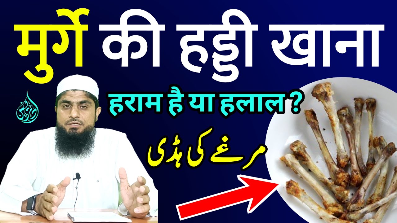 Murge Ki Haddi Khana Kaisa Hai | Chicken Bone Eating In Islam | Mufti ...