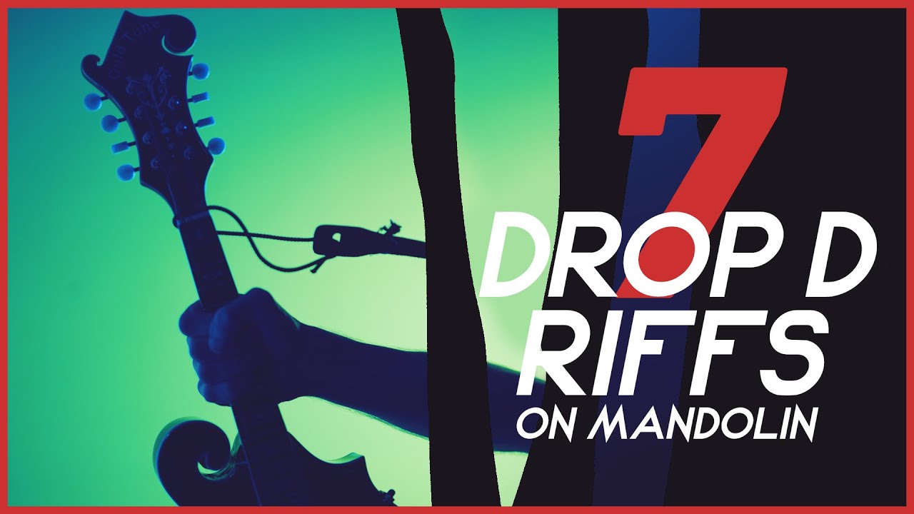 7 Drop D Guitar Riffs on Mandolin - by Mando Lorian - YouTube