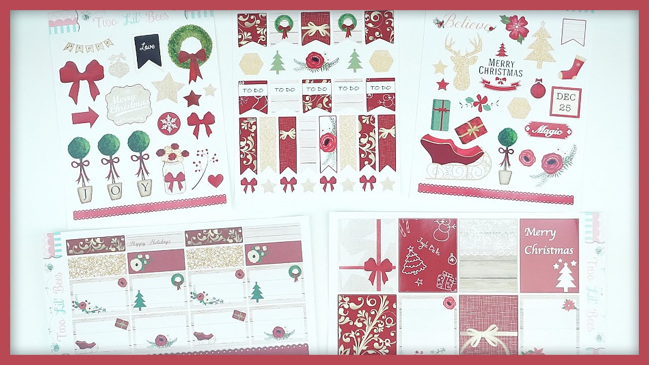Planner Sticker Haul ♡ Two Lil Bees - YouTube