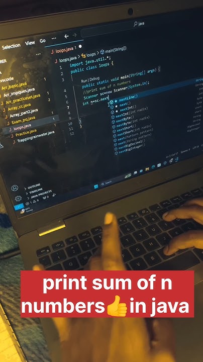 Print Sum Of N Numbers 👍🔢 Numbercodeprintsum Youtube