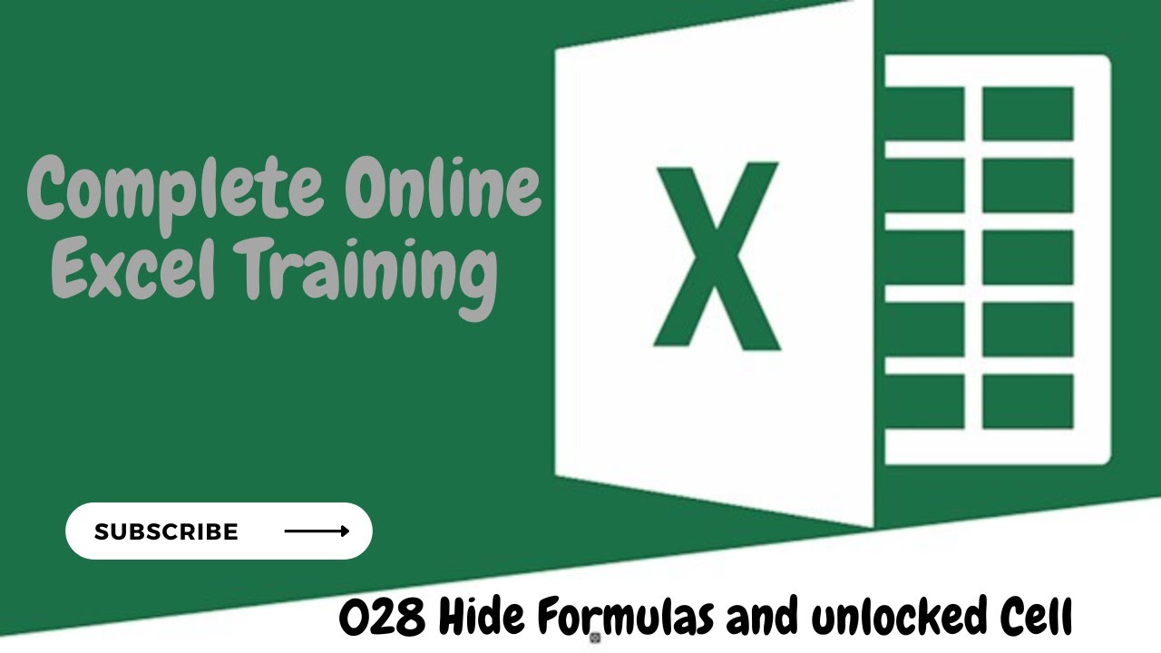 028 Hide Formulas And Unlocked Cell Excel Exceltutorial Youtube 0538