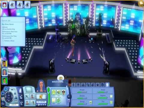 The Sims 3 Showtime : Big show venue concert - YouTube