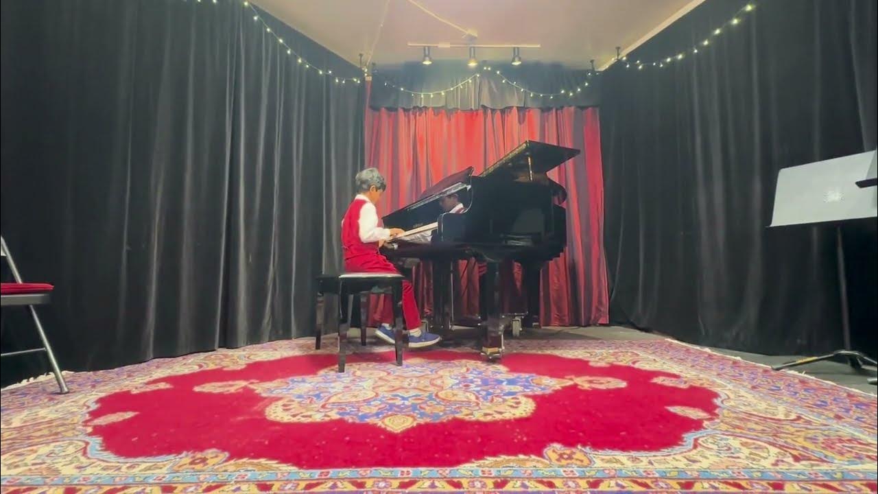 6 Year Old Kindergartener's First Piano Recital - 3/4 Waltz - YouTube