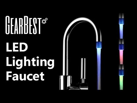 F04 Automatic Color Changing Water Stream Faucet Tap for Bathroom ...