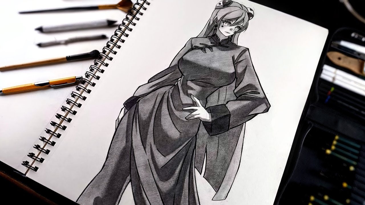 How To Draw Anime Girl Full Body / Anime Drawing Girl Step By Step ...