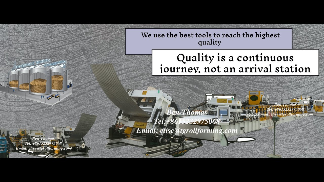 Steel silo body sheet making machine/Steel silo body panel making ...