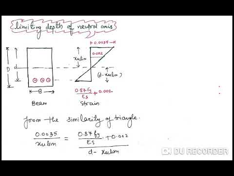 RCC Lec-3 (limiting depth of neutral axis) - YouTube
