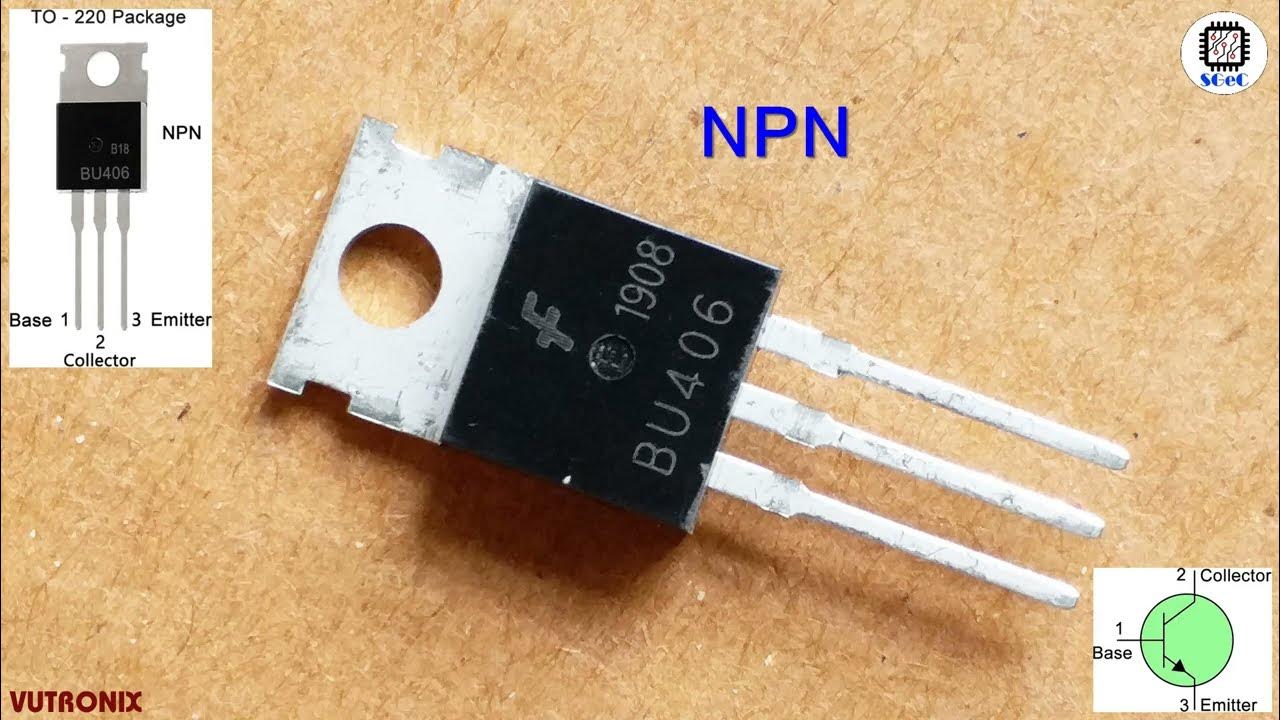 [SGeC] BU406 NPN Transistor 400V-10A-60W - YouTube