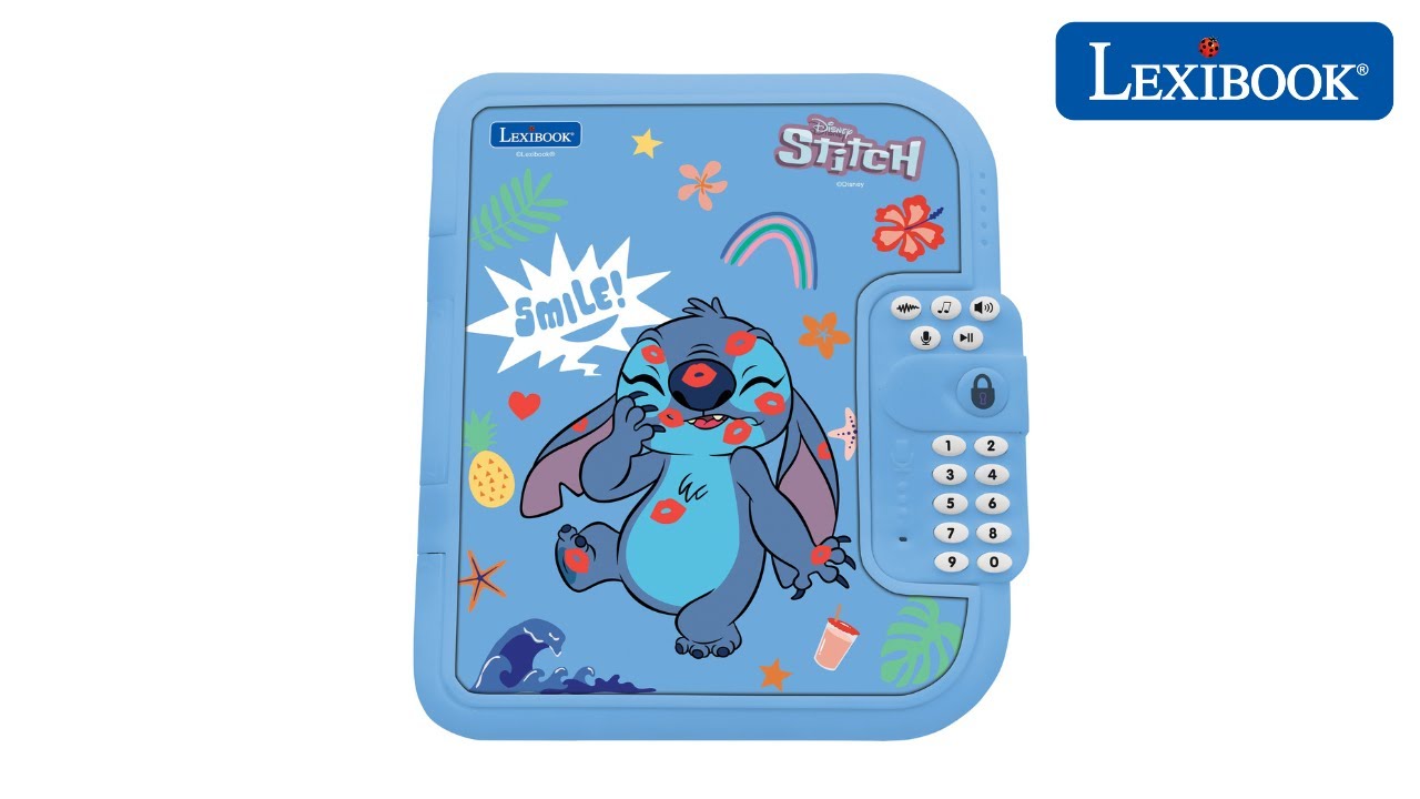 SD50D - Stitch Secret Safe Electronic Diary - Lexibook - YouTube