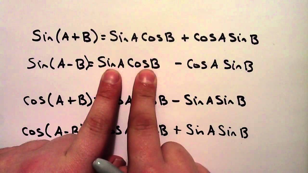 Sine & Cosine Sum and Difference Formulas - YouTube