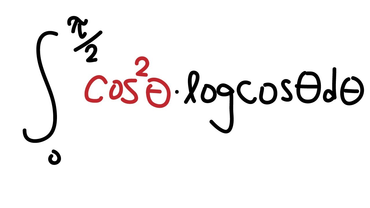 An Integral a day: Square of Cos and Log Cos #7 - YouTube