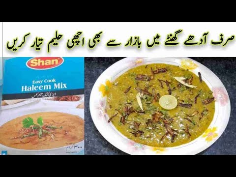 Shan Easy Cook Haleem Recipe|| Shan Haleem Recipe||Chicken Haleem ...