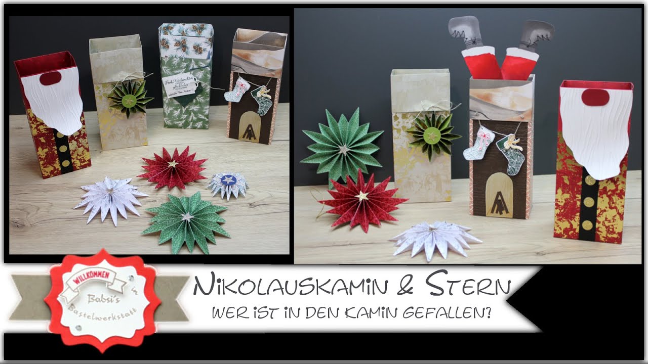 Nikolauskamin basteln - Nikolaus Verpackung - Geschenke verpacken ...