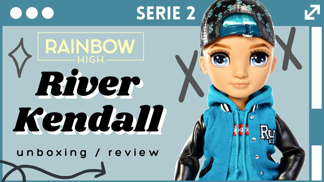 💙 Abriendo a River Kendall Rainbow High serie 2 unboxing en español ...