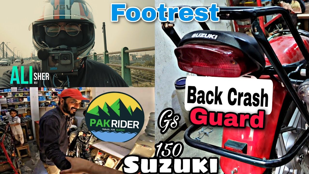 Suzuki Gs 150 Footrest Back Crash Guard Installation And Meetup With ...
