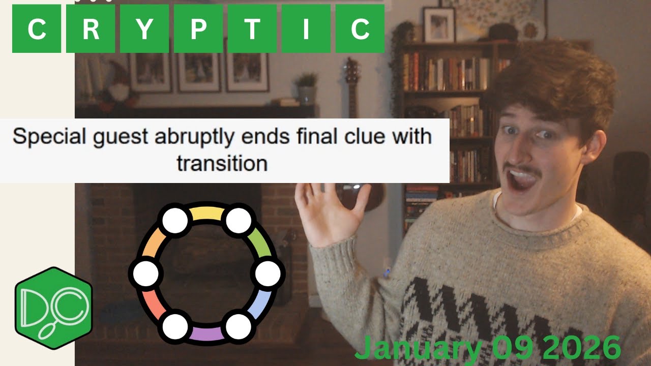 Daily Crypticle Clue - Day 435 - Special guest abruptly ends final clue ...